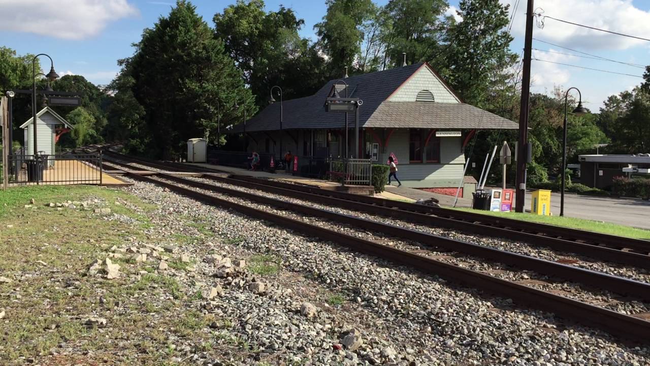 Amtrak Capitol Limited Train #29 at Kensington, MD (10/02/16) - YouTube