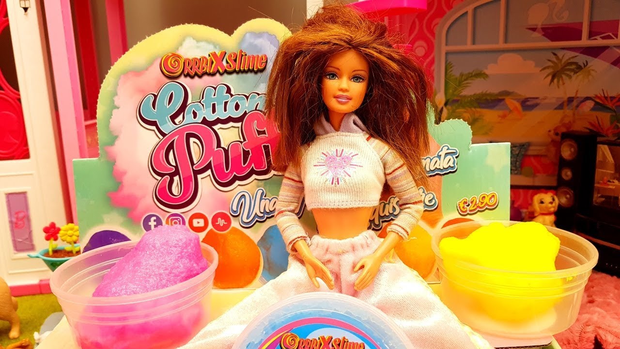 Barbie gioca con Cotton Puff OrbiXslime una nuvola profumata da ...