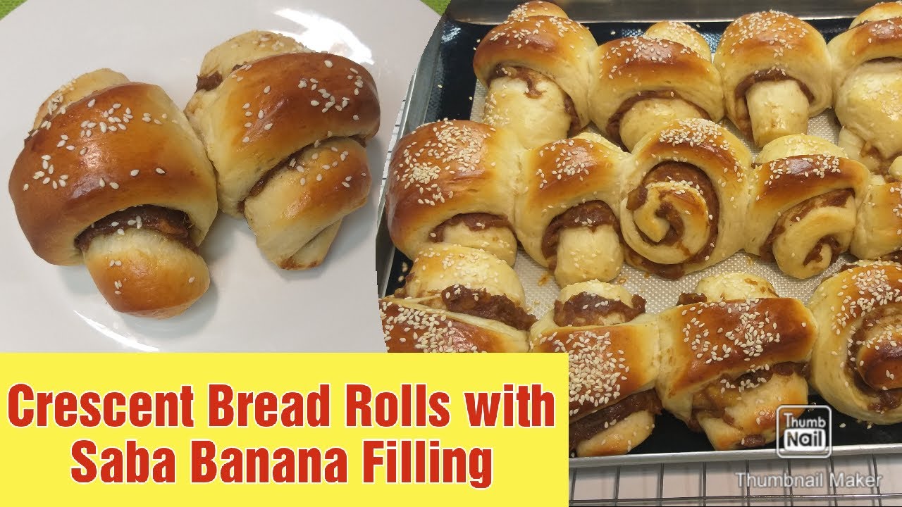 Crescent Bread Rolls with Saba Banana Filling (Quick and Easy Recipe ...