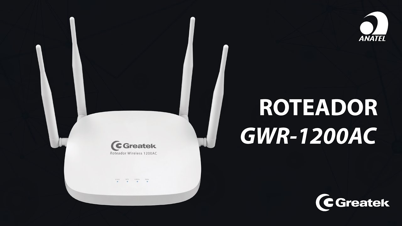 Roteador GWR-1200AC Greatek (Porta Gigabit) - YouTube