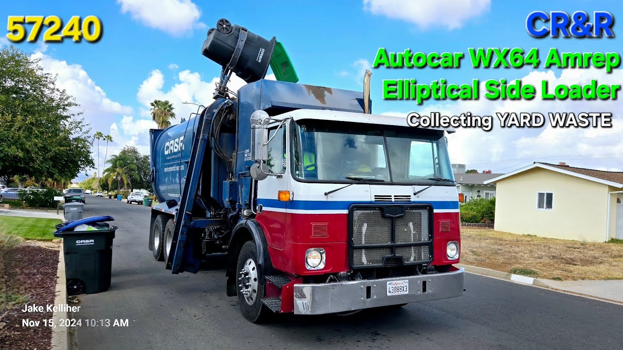 CR&R Autocar WX64 Amrep Elliptical Garbage Truck on Yardwaste | Truck ...