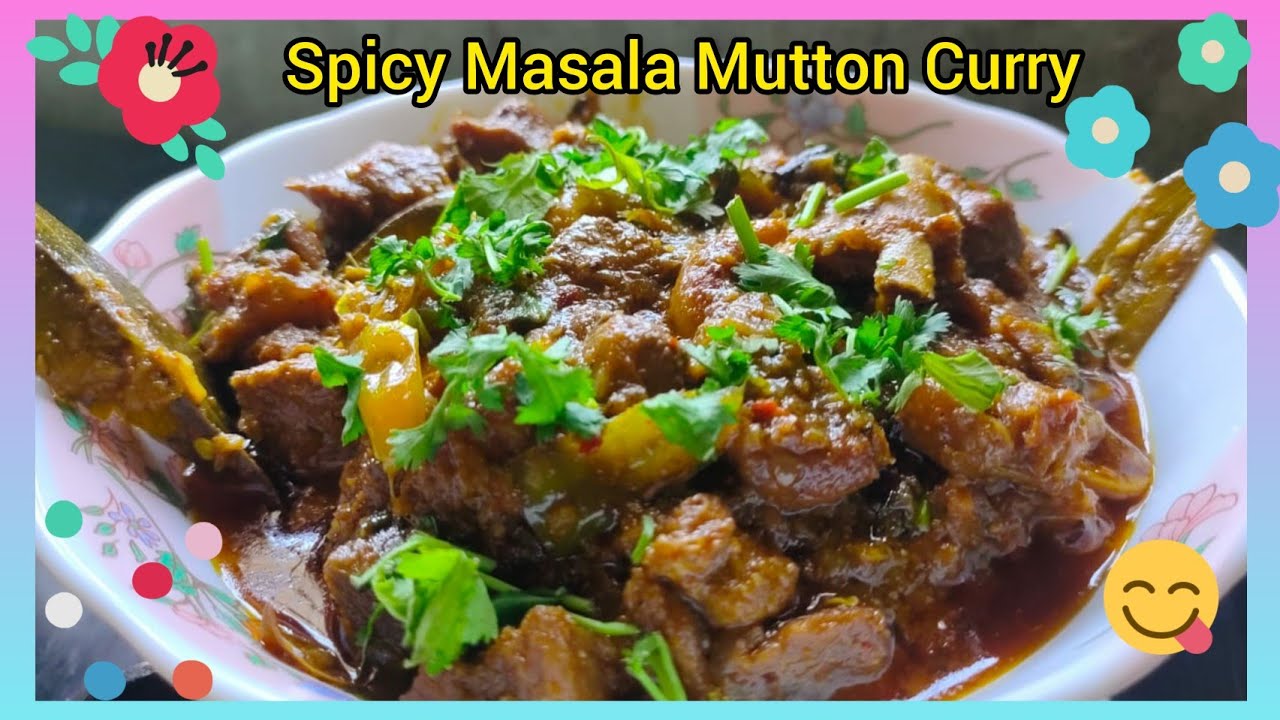Spicy Masala Mutton curry||Dabba style Mutton curry || Mutton Curry ...
