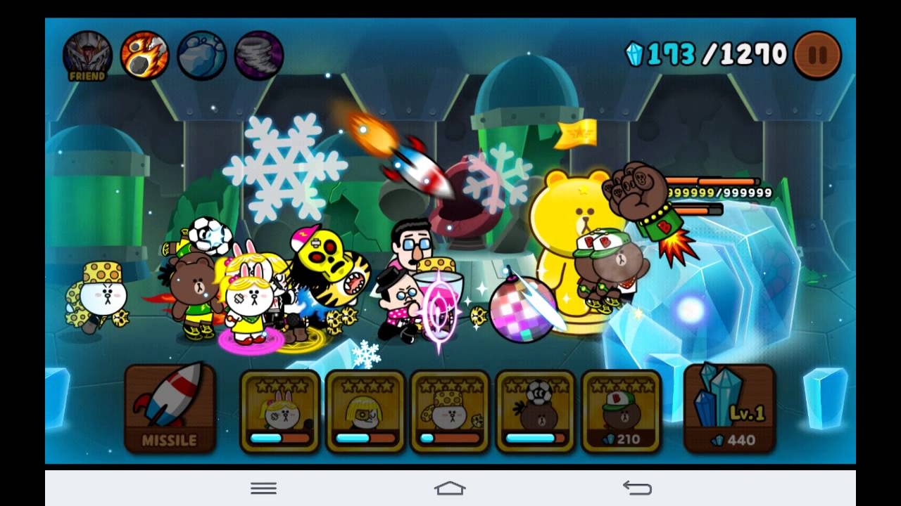 LINE RANGERS 120 stage in 1min 7sec (Golden Brown) - YouTube