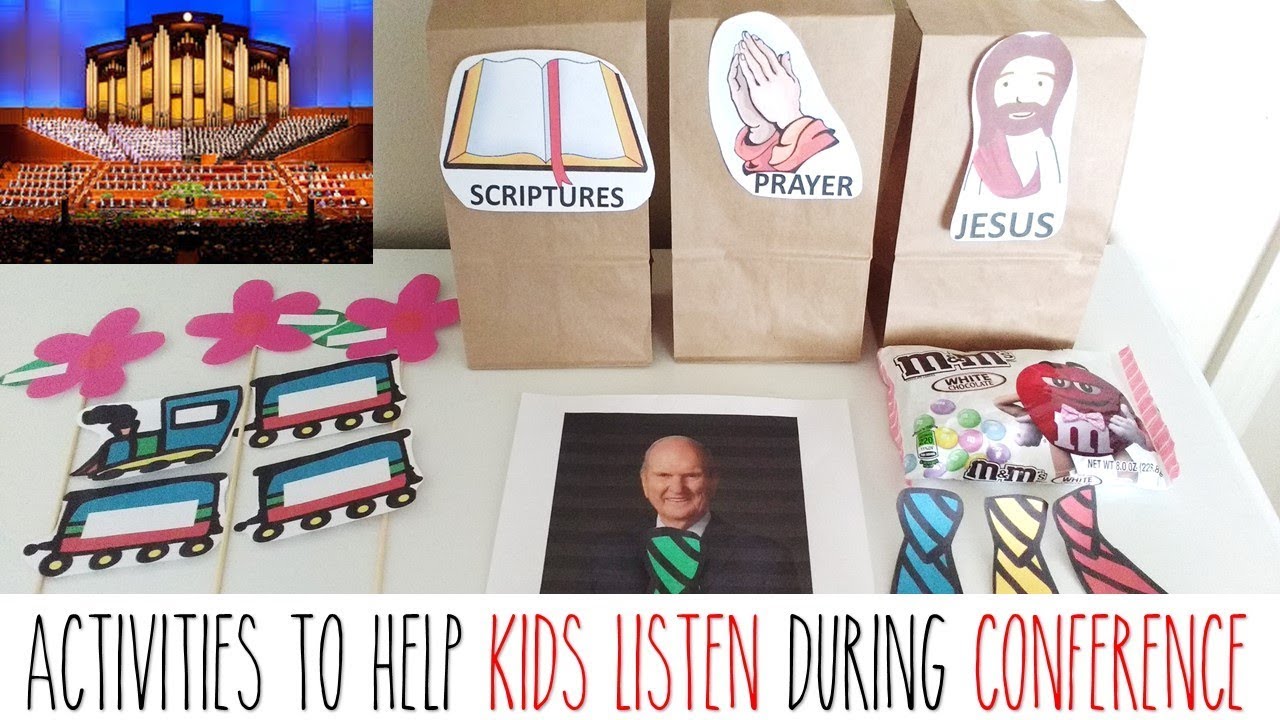 Activities to Help Kids Listen During General Conference (PLUS: FREE ...
