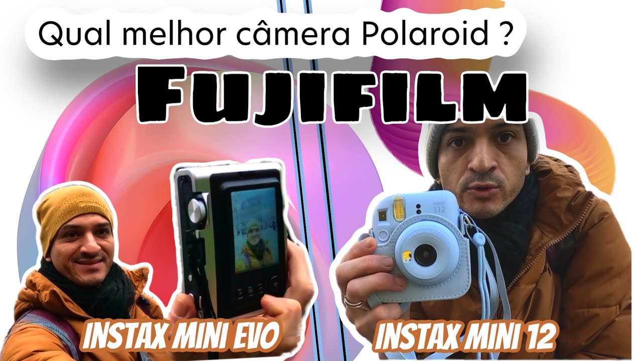 Fujifilm Instax Mini 12 vs Instax Mini Evo. Qual é a melhor câmera ...