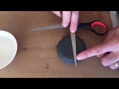 How To Sharpen Scissors Quick Simple Method Instructional Tutorial ...