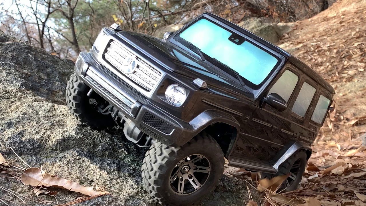 Tamiya CC-02 Mercedes-benz G500 191128. 타미야 CC02 메르세데스 벤츠 G500 주행영상 ...