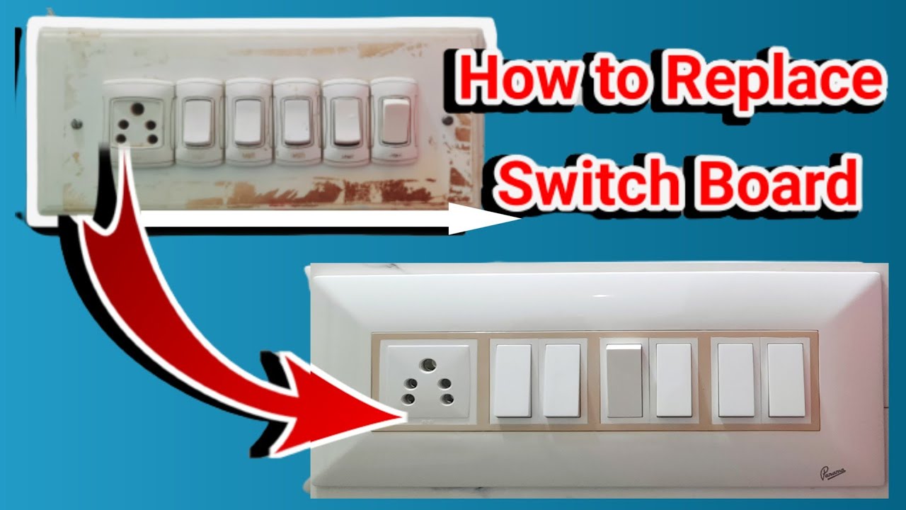 6 Switch 1 Socket Connection |Change Old Switch Board | 6 स्विच 1 सॉकेट ...