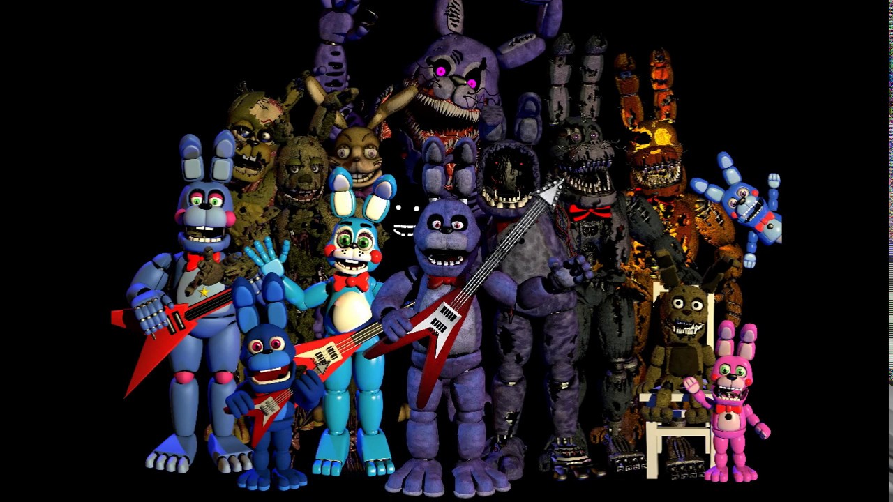 [C4D-FNAF]Bonnie the Bunny Generation-SpeedArt - YouTube