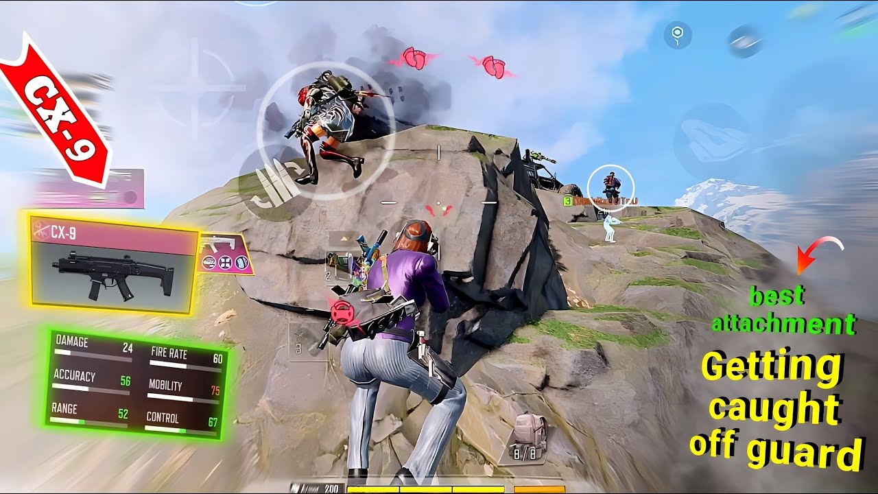 BEST GUNSMITH COD MOBILE BR | BEST ATTACHMENT FOR CX-9 CODM - YouTube