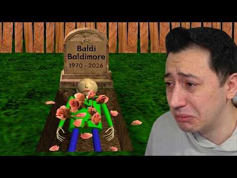 HER ŞEY BİTTİ... BALDİ ÖLDÜ MEZARINA GİTTİM | Baldi's Basics It's All Gone