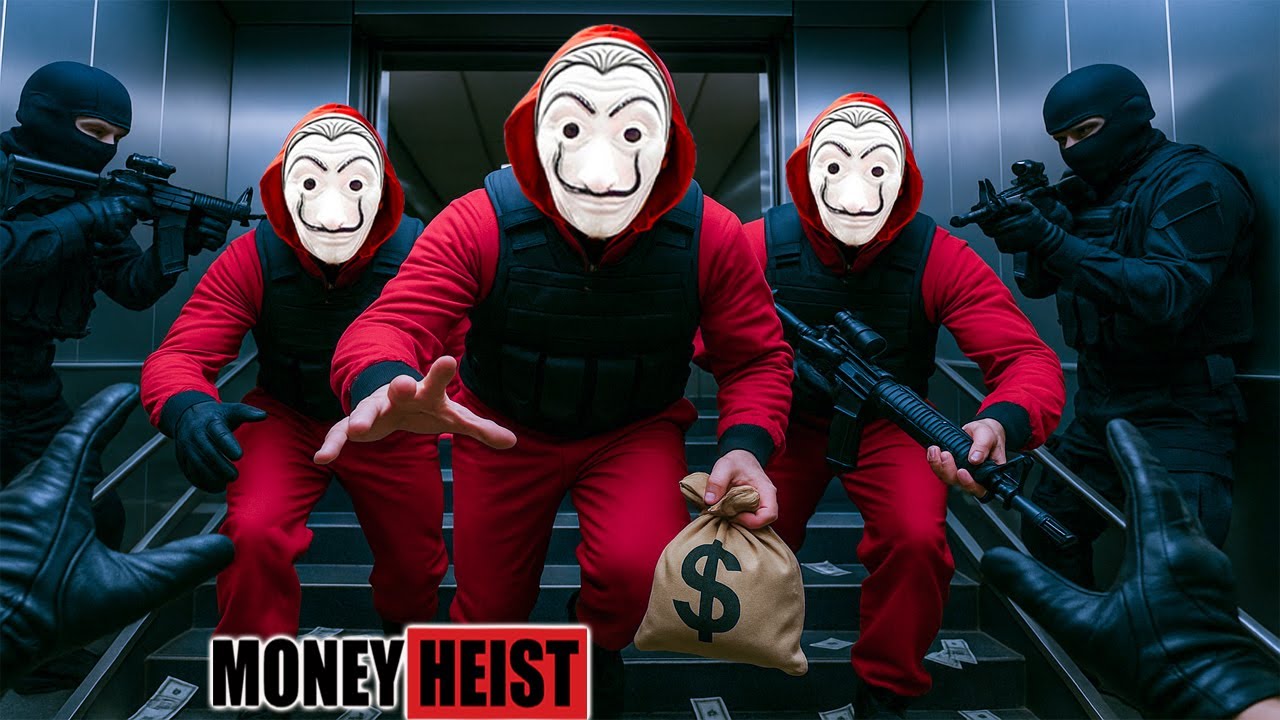 PARKOUR VS MONEY HEIST: Police storm hideout, arrest criminal gang for ...