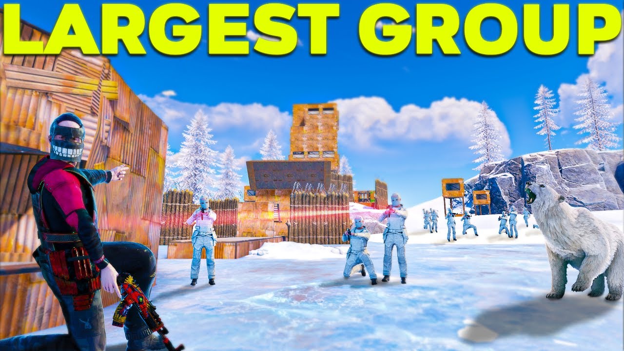 DEFENDING Against The LARGEST Group On The SERVER - Rust - YouTube