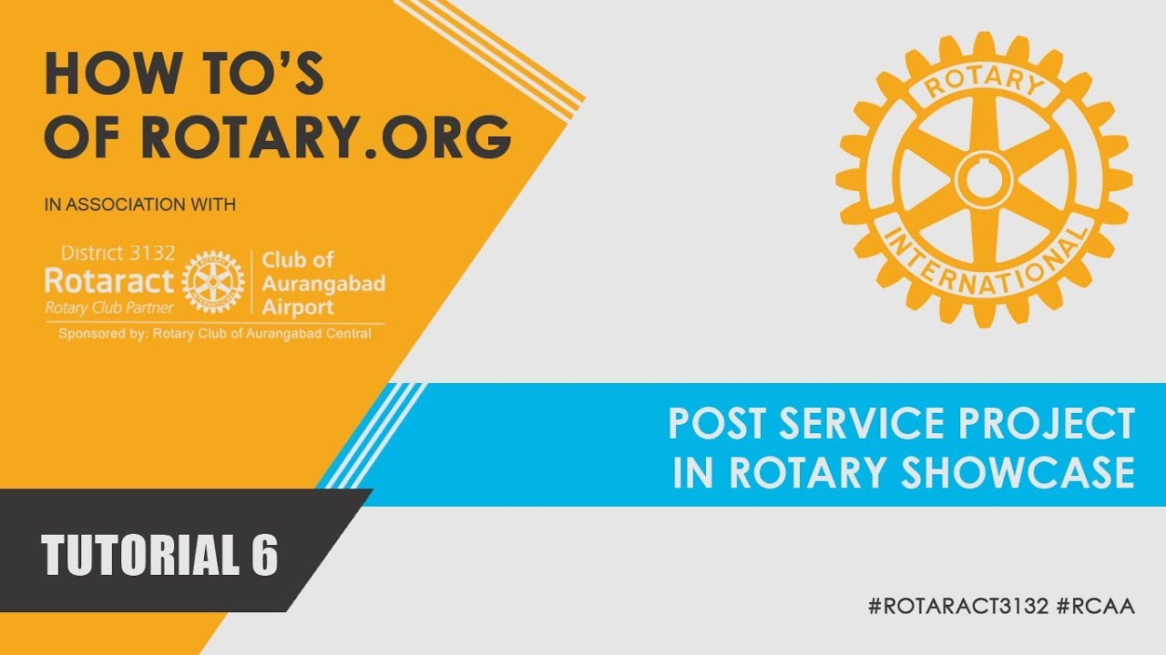 Tutorial 6 - Post Service Project in Rotary Showcase - YouTube