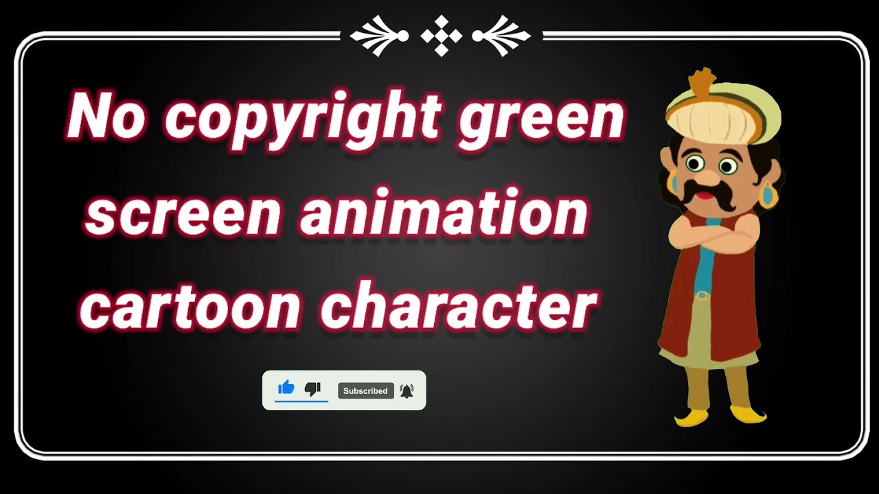 No copyright green screen animation cartoon character || Free to use no ...