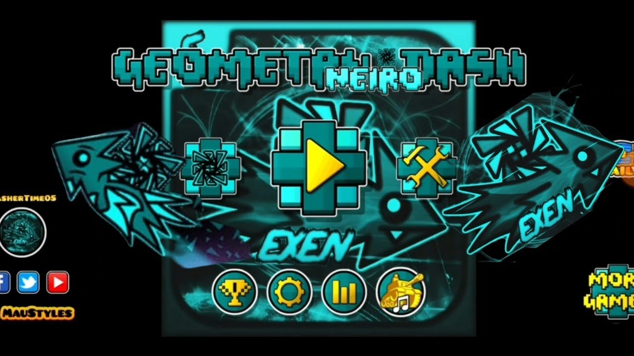 (2.11 ver) New Neiro (Exen) Texture Pack by MauStyles ! (High, Medium & Android !) Geometry Dash ...