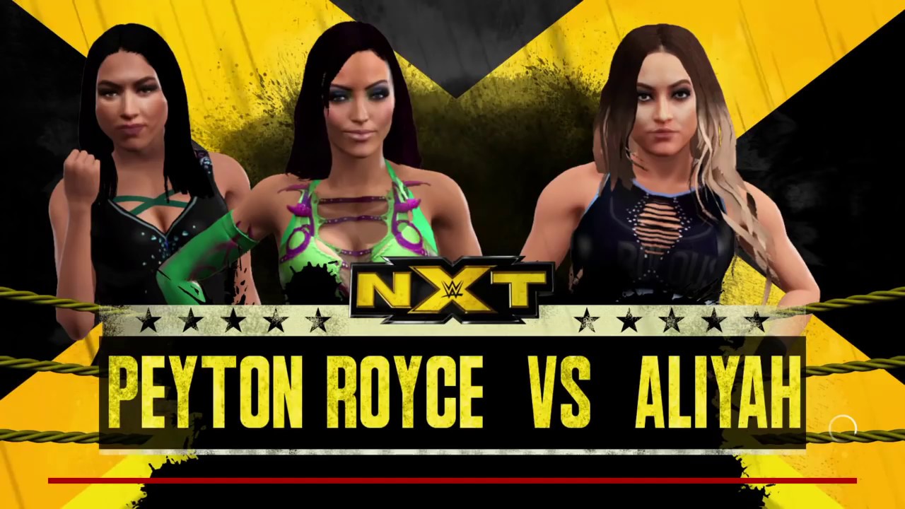 WWE 2K17 - Peyton Royce (with Billie Kay) vs Aliyah | NXT - YouTube