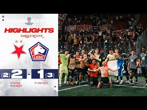 Slavia - LOSC (2-1) I Le résumé de la qualification lilloise 🌟🏆