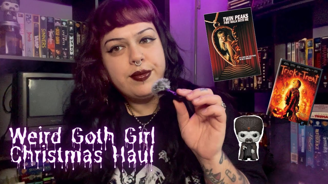 weird goth girl christmas haul!!! - YouTube