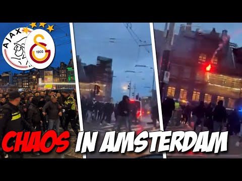 Ajax - Galatasaray | Galatasaray Fans In Amsterdam - Amsterdam’da polisle çatışma
