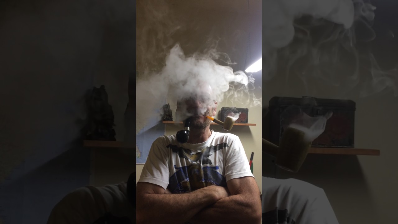 pipe smoking serious smoke - YouTube