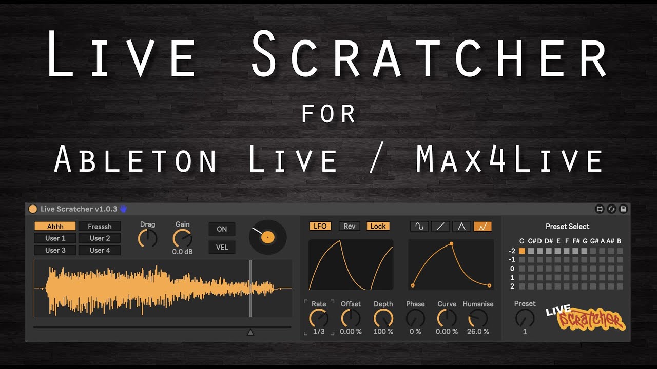 Live Scratcher for Ableton Live / Max for Live - YouTube