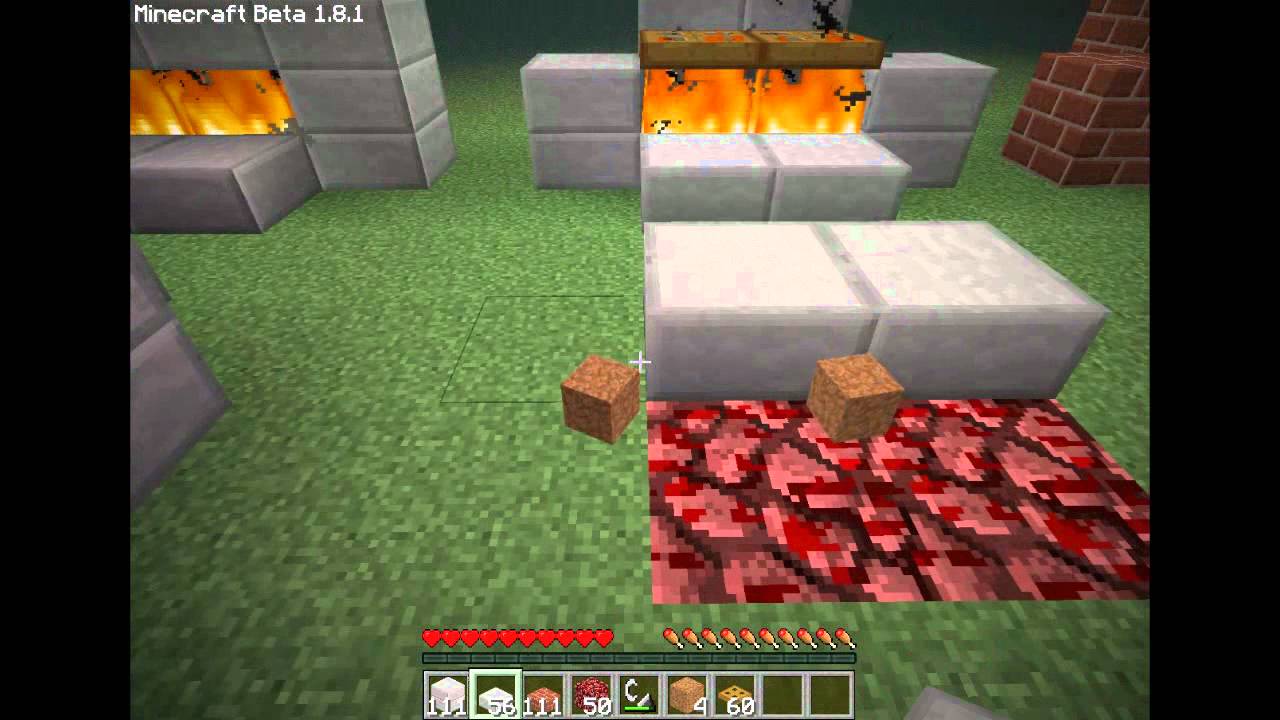 Minecraft | Comment faire une cheminées et un Barbecus - YouTube