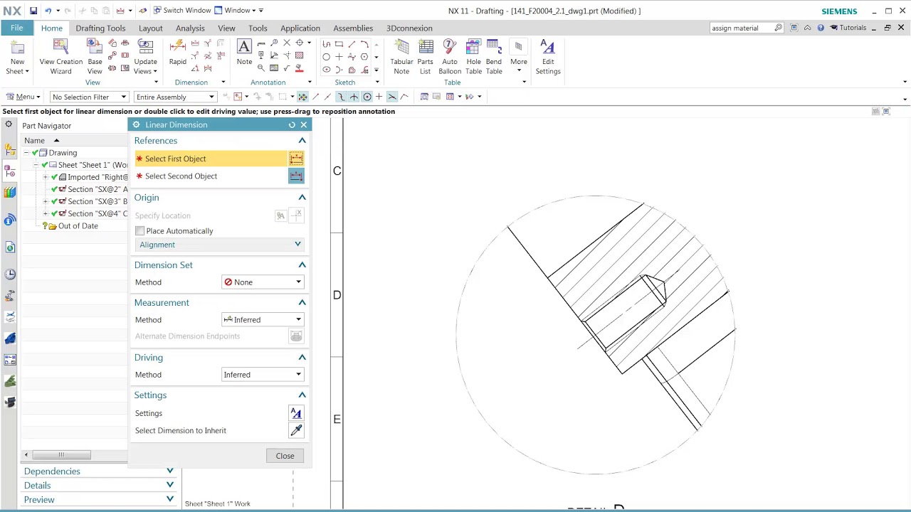 NX11 Drafting Hole Callout - YouTube