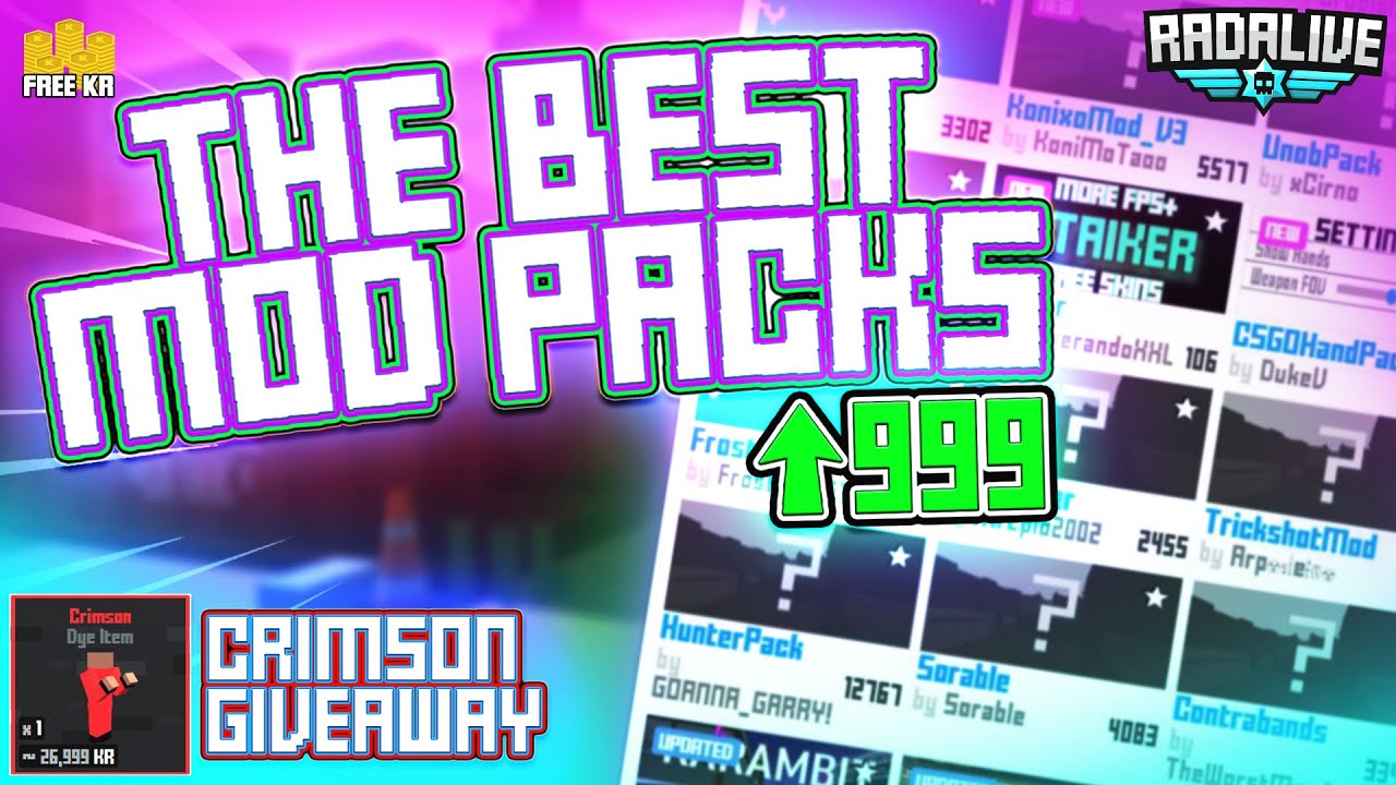 I USED THE MOST POPULAR MODS IN KRUNKER! FPS BOOST + NEW GUNS - YouTube