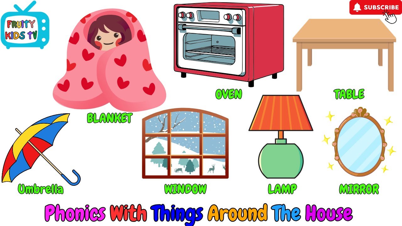 A to Z Phonics Song | Fun Learning with Things Around the House for ...