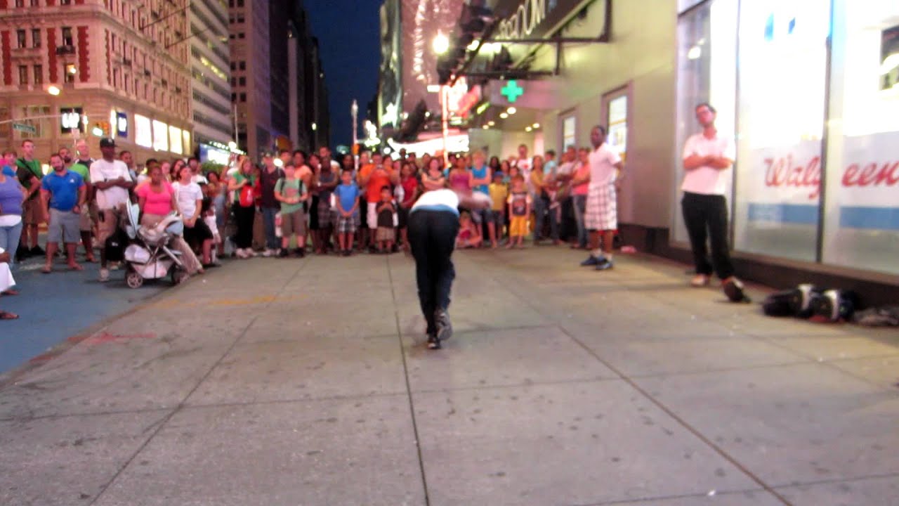 Street Dancers in Times Square - YouTube