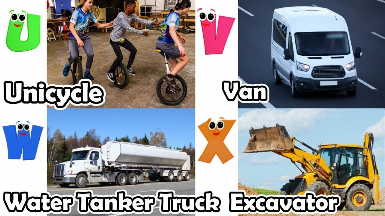 ABC Transportation Song | Alphabets Kids song | Learn Alphabets and ...