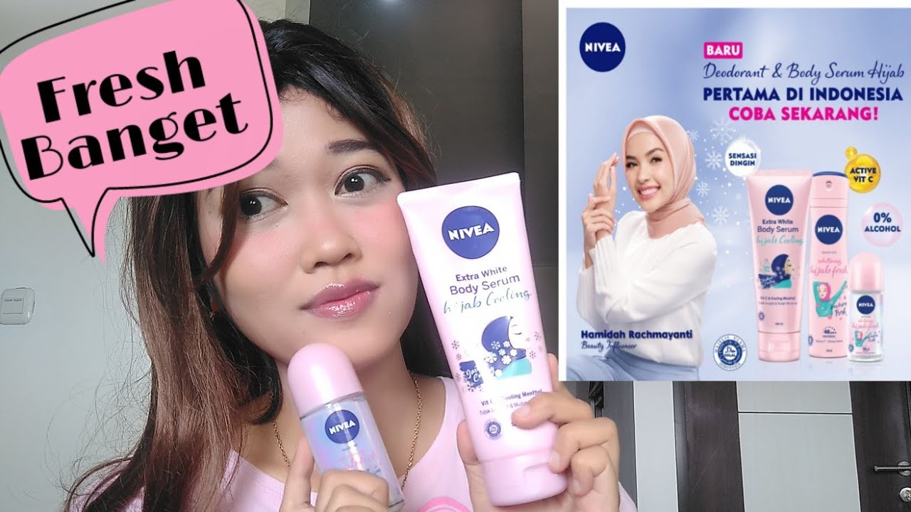 Baru! Nivea Deodorant & Body Serum Hijab Cooling Fresh || Nivea Hijab ...