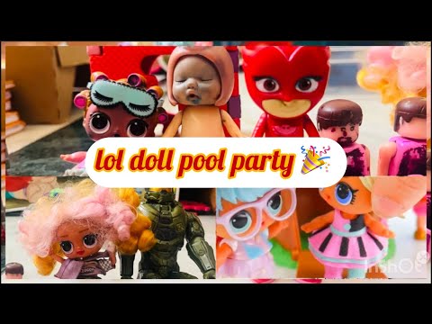 Come play with me || Lol doll pool party ||lol baby toddlers || fun ...