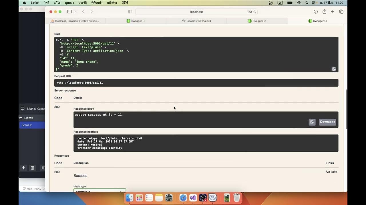 C# dotNet core rest API เชื่อม mysql - YouTube
