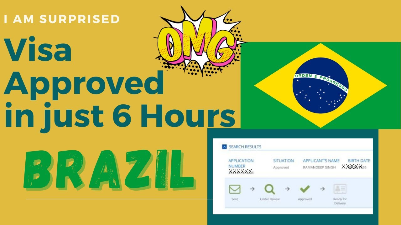 Brazil Visa Approved in just 6 hours | Brazil Visa Process - YouTube