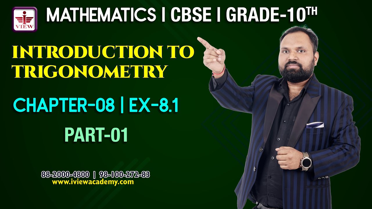 Introduction to Trigonometry | Class-10 | CBSE | Chapter-8 | Ex-8.1 ...