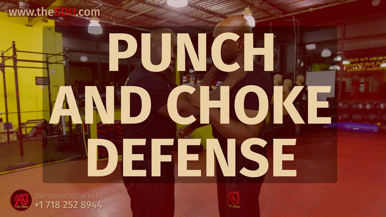 The Proper Defense Against A Punch Choke Combo - YouTube
