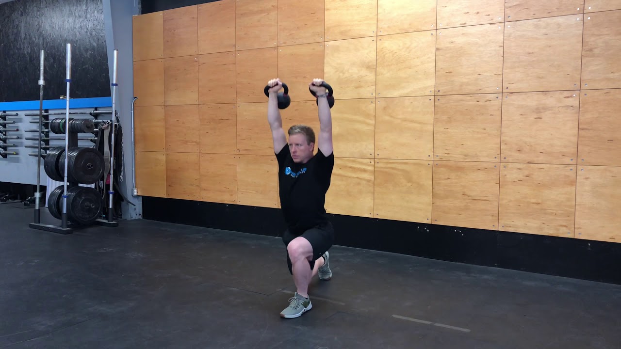 Dual KB OH Reverse Lunge - YouTube