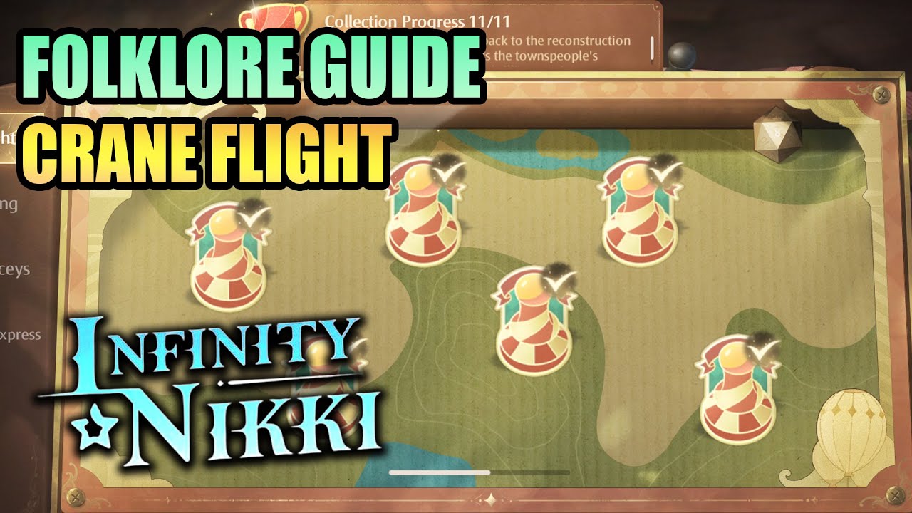 All 11 Crane Flight Mini Games Folklore Guide INFINITY NIKKI - YouTube