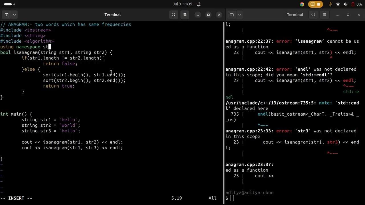 DAY-6 Programming Until I Graduate || STRING DSA || Basic and Advance || #coding #learning - YouTube