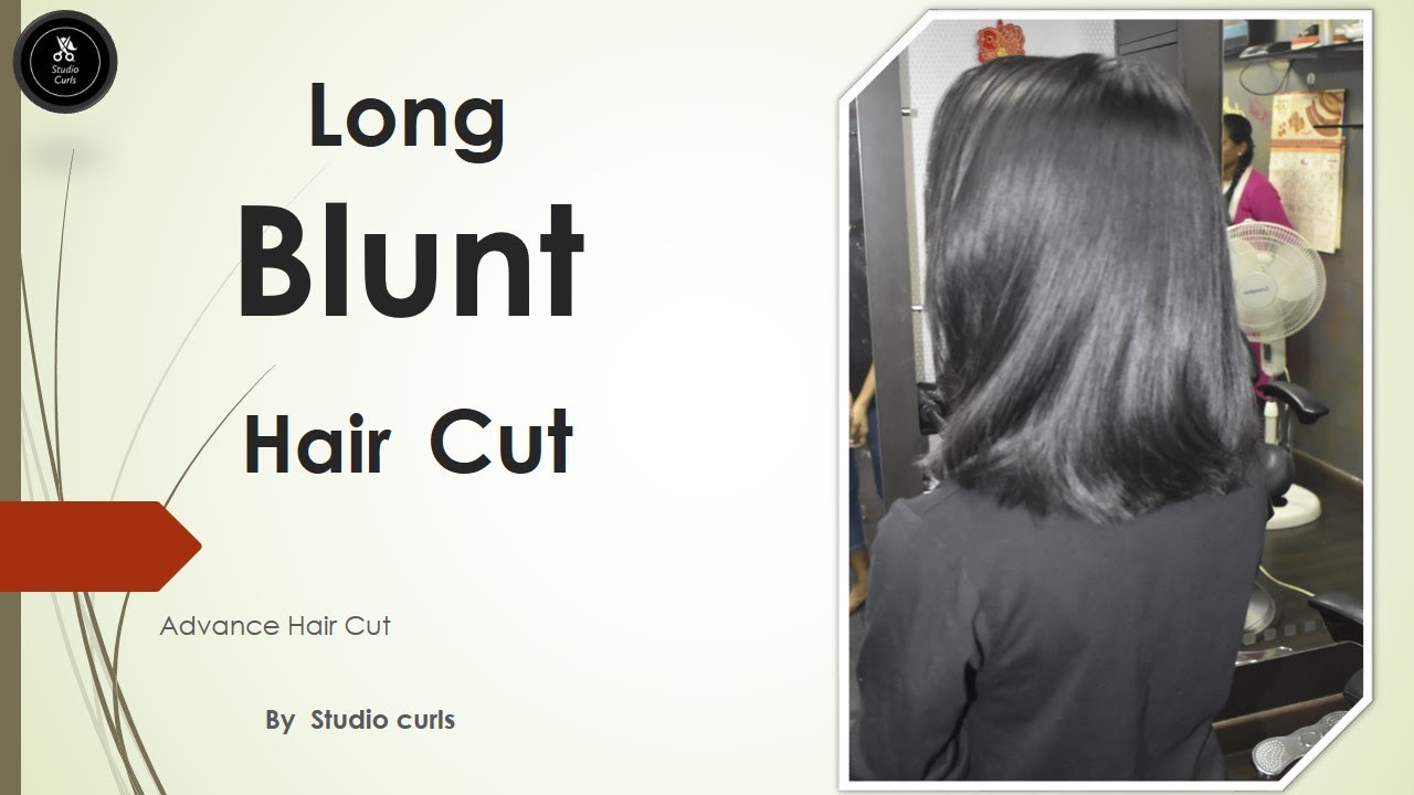 Trendy Blunt Hair cut | Studio Curls - YouTube