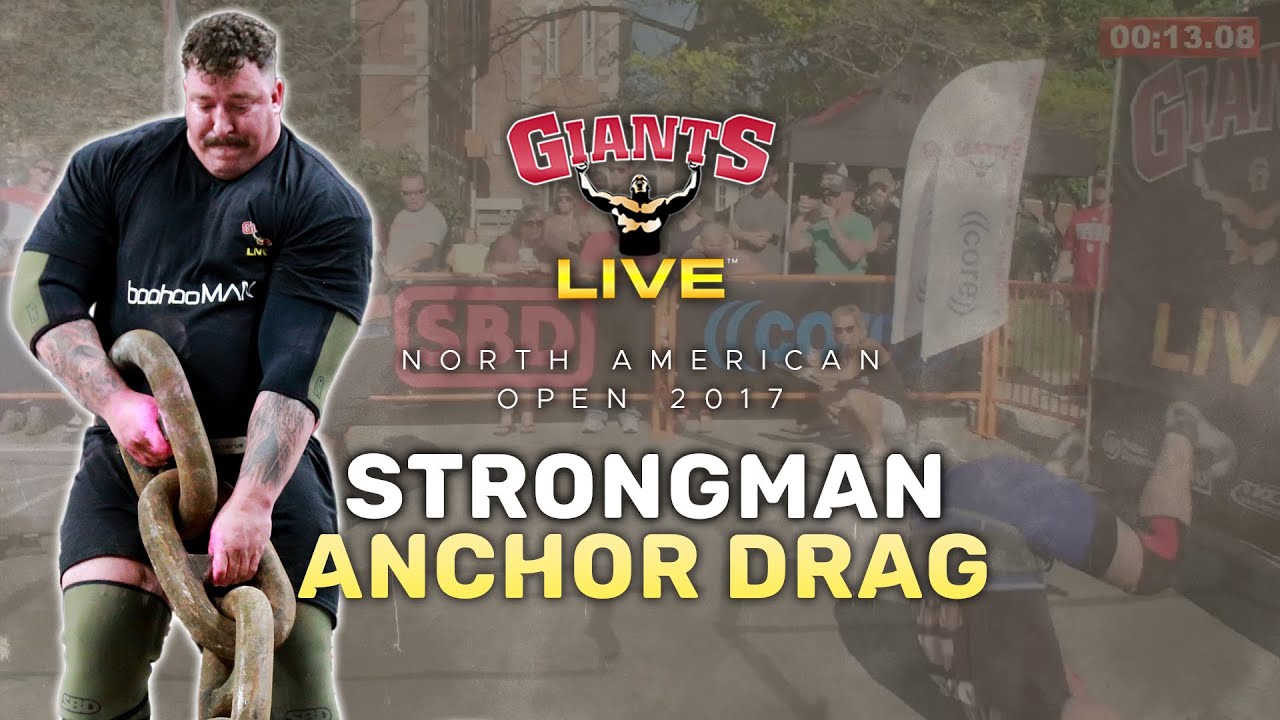STRONGMAN takes a tumble after 200kg/440lb Anchor Drag! - YouTube