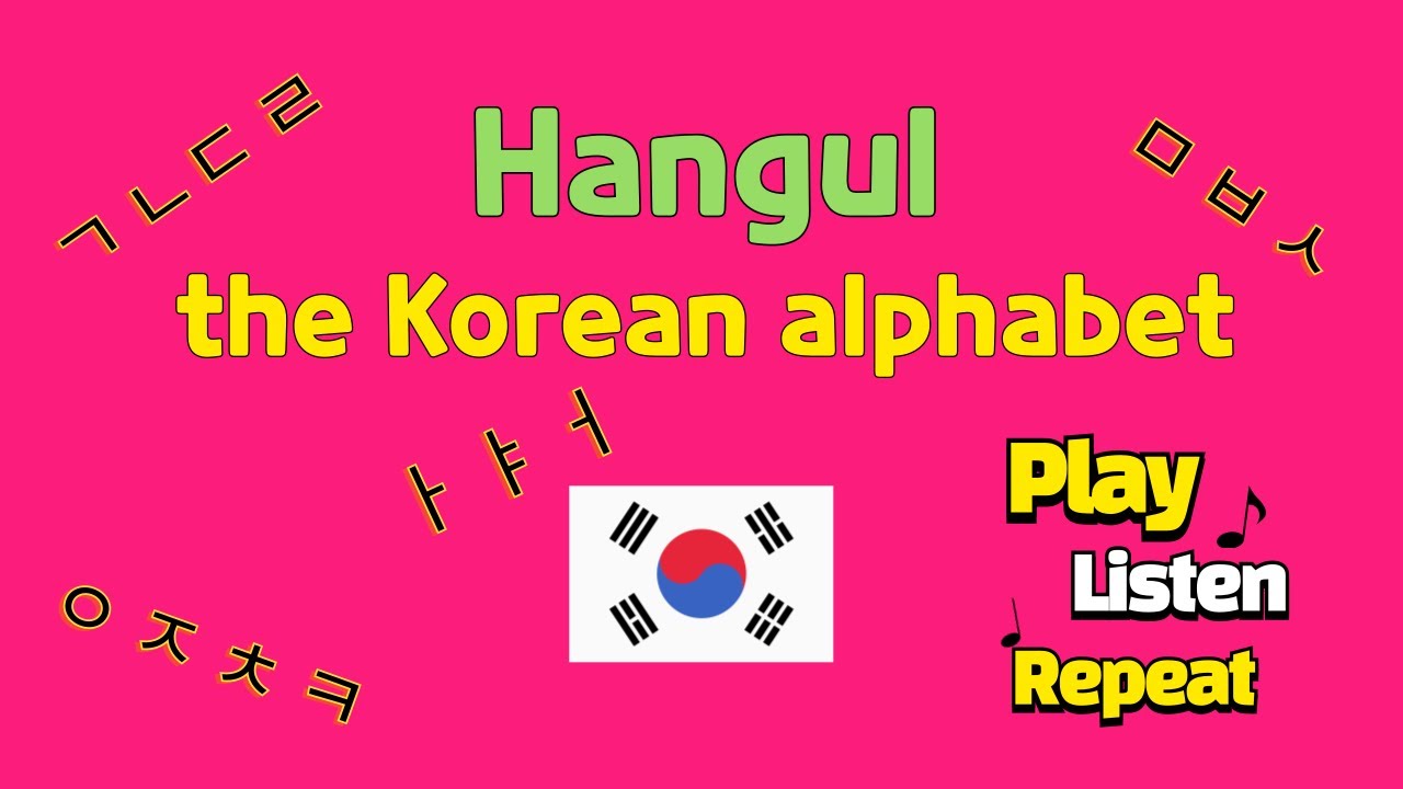 Learn how to read Hangul, the Korean alphabet. Basic Korean consonants ...