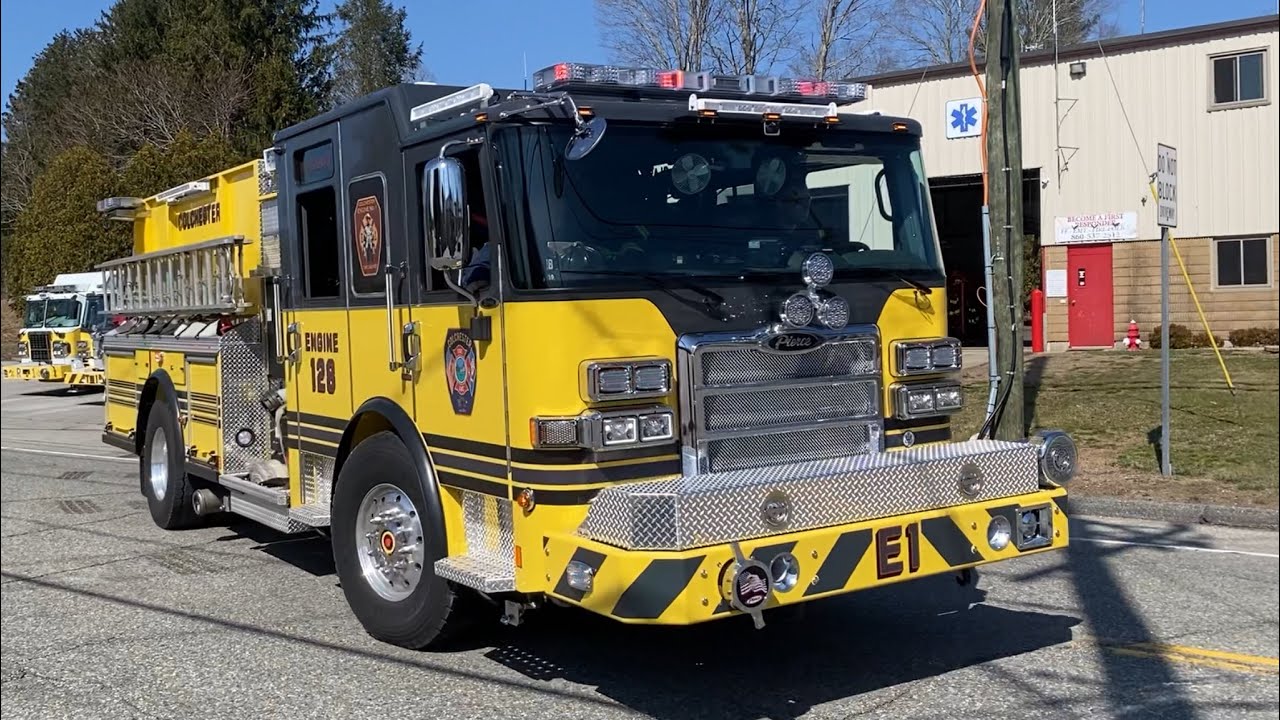 Colchester Fire & EMS Brand New Engine 128 & Ambulance 528 Responding ...