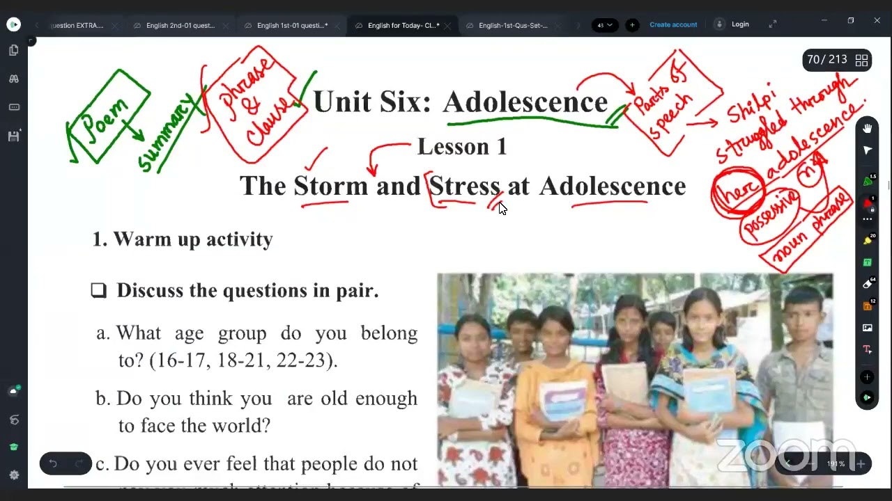 Seen Passage (Discussion Session) || English 1st Paper - YouTube