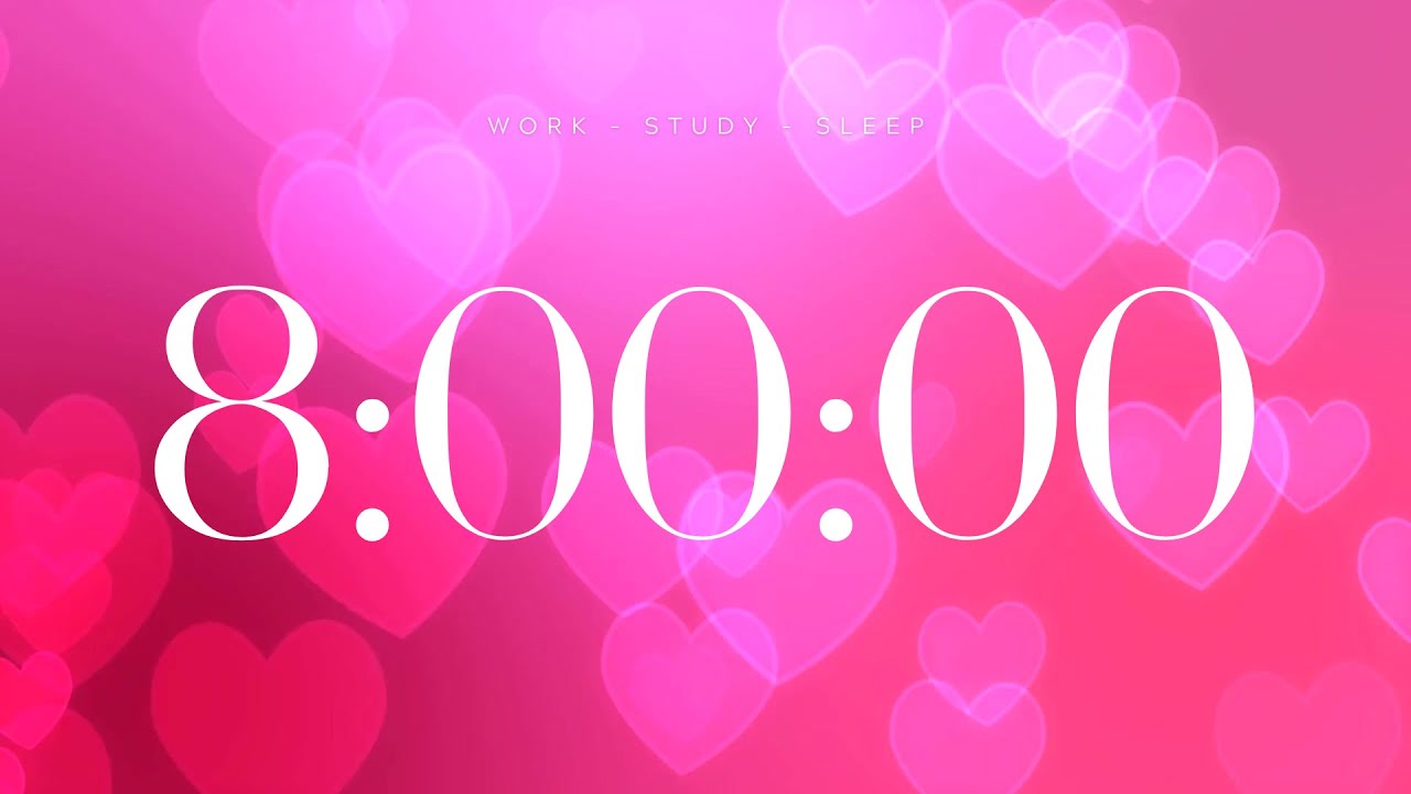 🔴 8-Hour Countdown Timer ⏳ | Relaxing Focus ASMR ⏰ | Study, Work, Sleep - YouTube