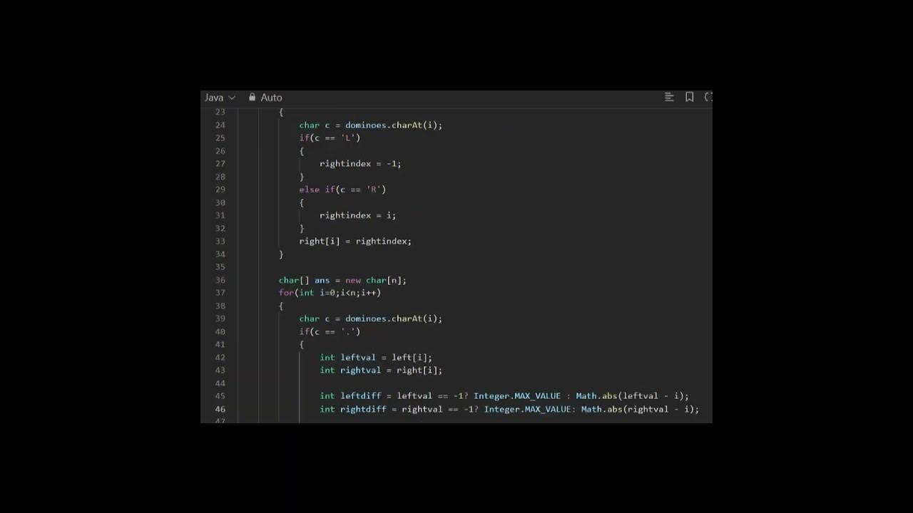 Push Dominoes Leetcode 838 Javaee Javaprogramming Coding Youtube