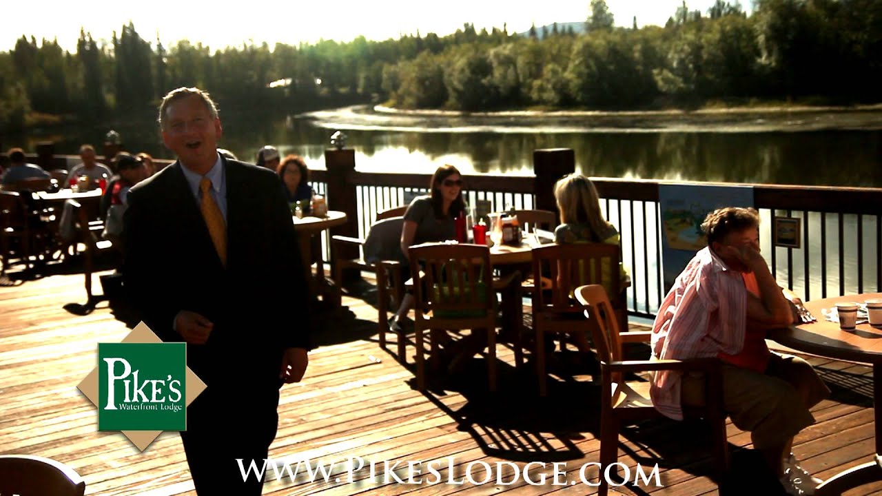 Pikes Waterfront Lodge - Driving Across the River - YouTube