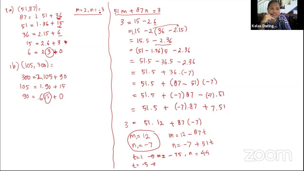 ALGORITMA EUCLID & FPB - TEORI BILANGAN - pmat usd - YouTube